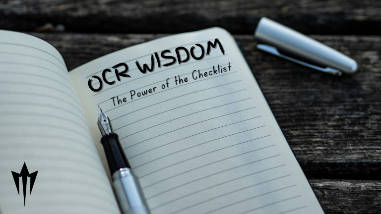 The Power of the Checklist - OCR Academy